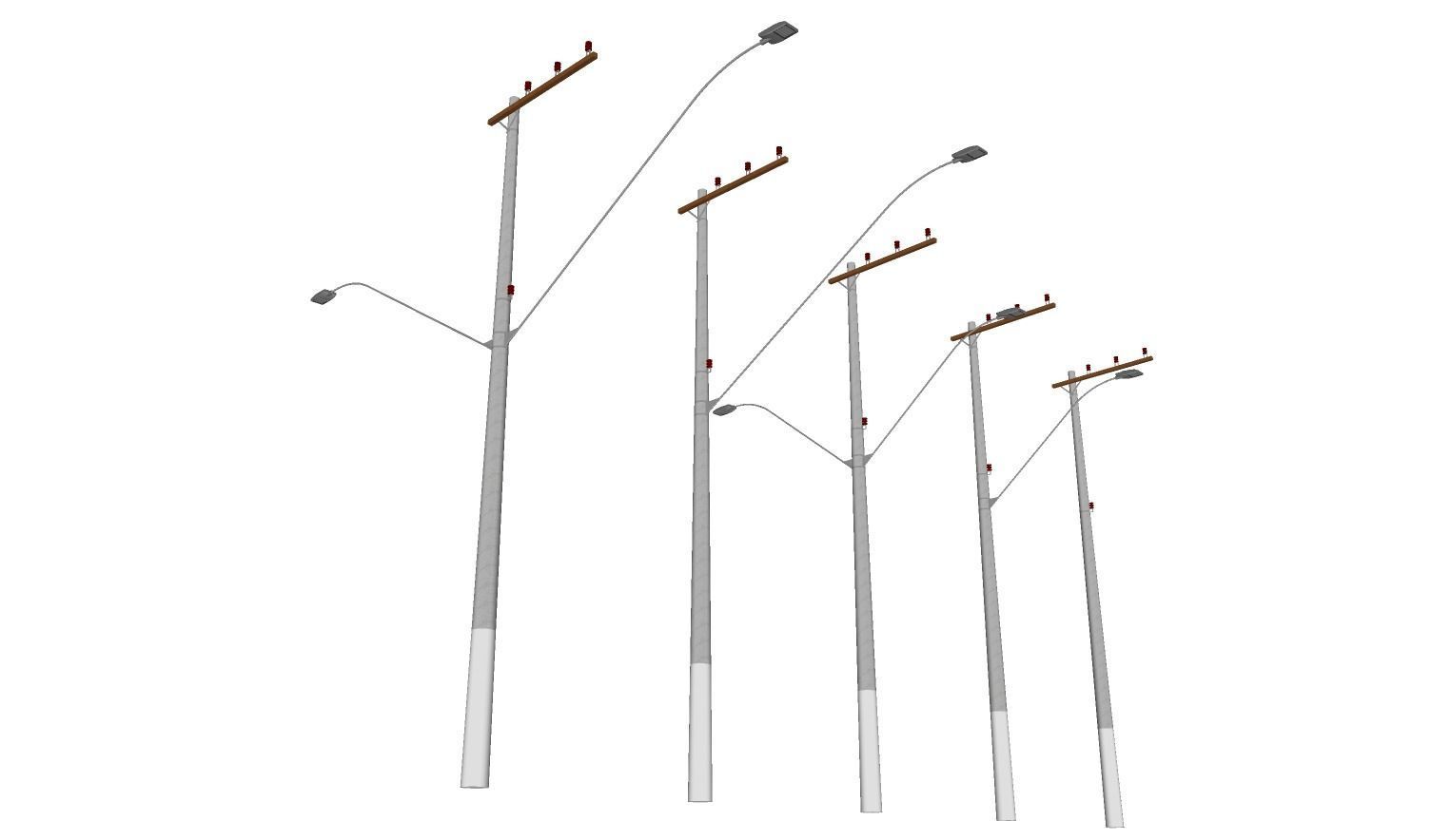 Concrete Lamp Post - Light Pole - Street Light - Group 13 3D model ...