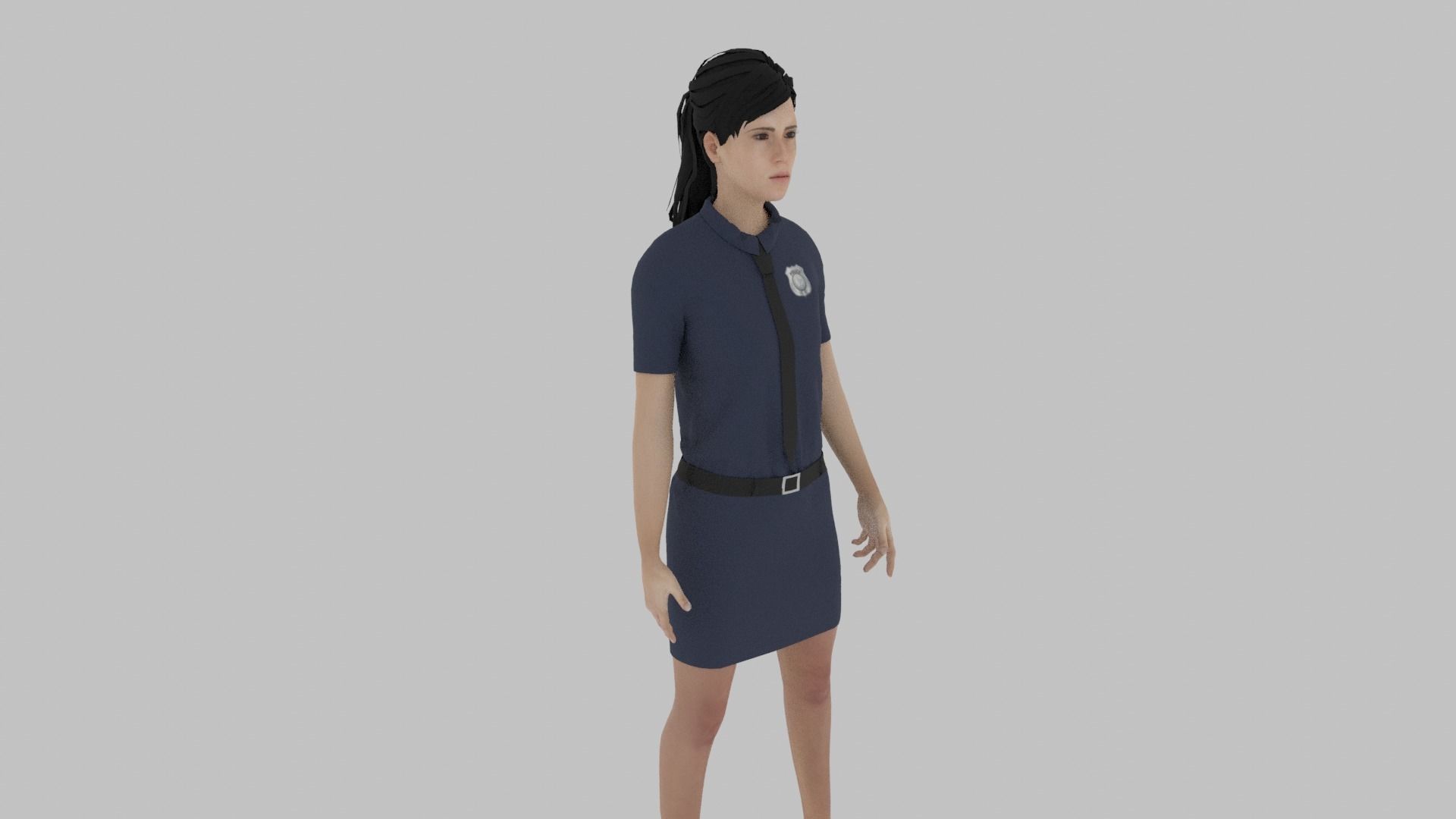3D model Police Officer Woman VR / AR / low-poly | CGTrader