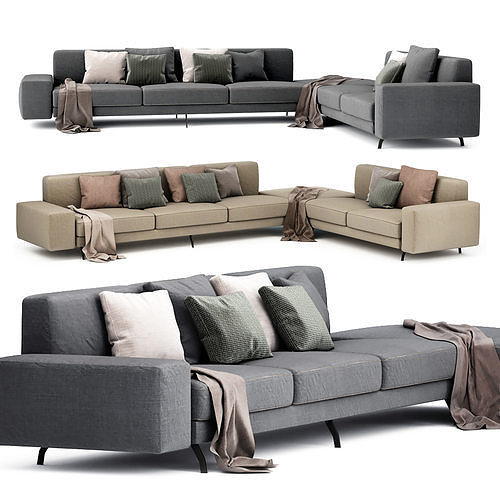 Flexteam Sofa - Andy Set 02 3D model | CGTrader