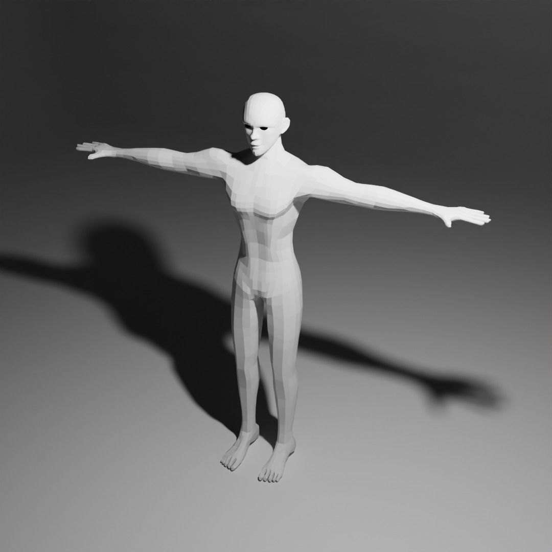 3D model Male base model VR / AR / low-poly | CGTrader