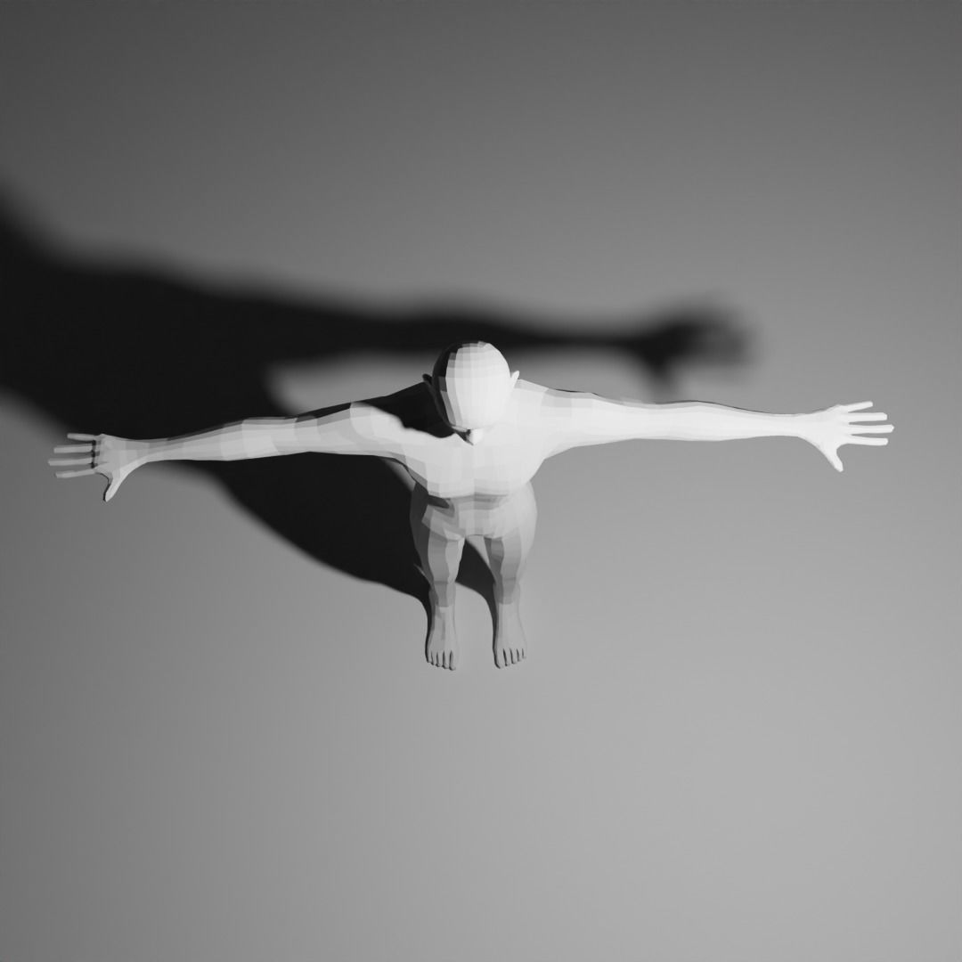 3D model Male base model VR / AR / low-poly | CGTrader