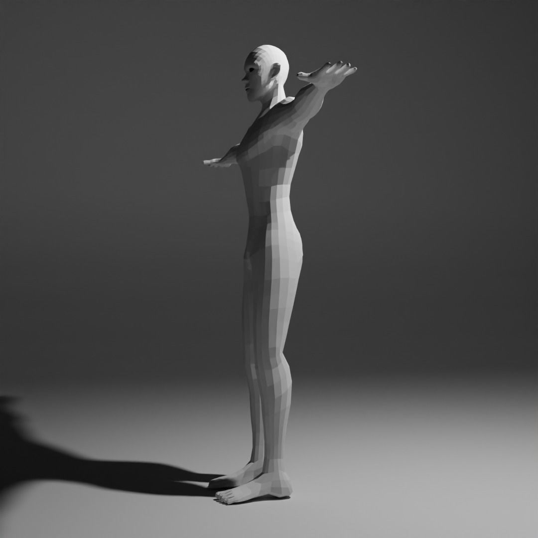 3D model Male base model VR / AR / low-poly | CGTrader