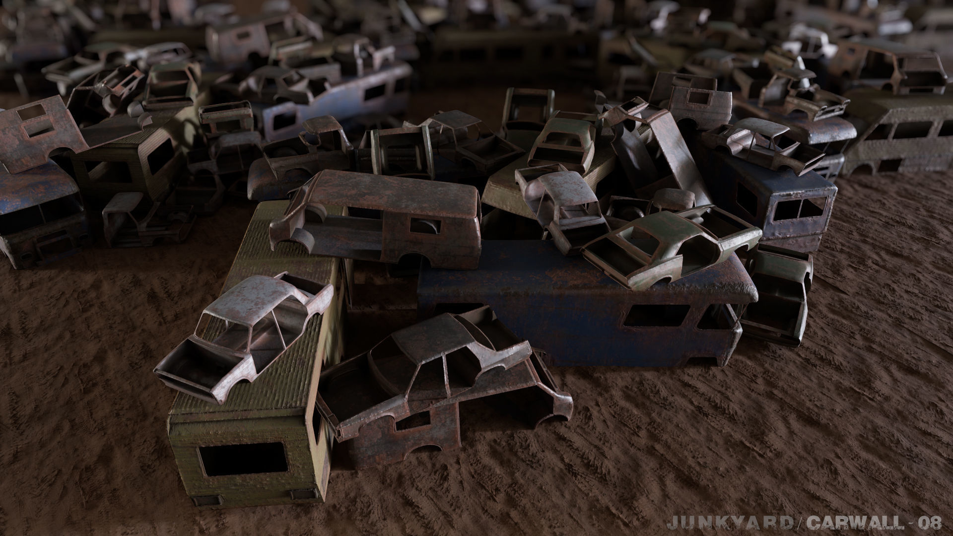 3D model Junkyard Environment VR / AR / low-poly | CGTrader