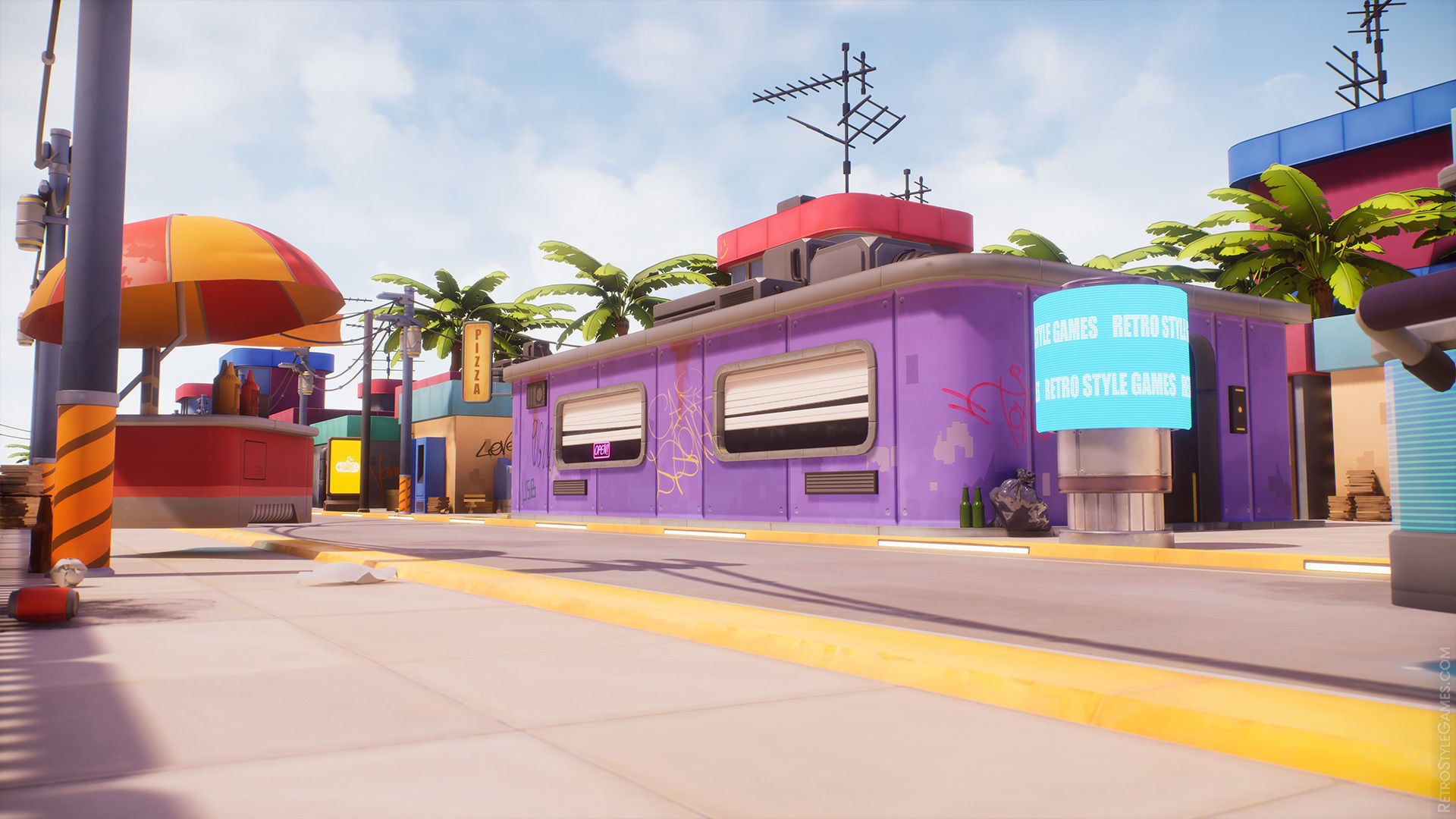 3D model Stylized Cyberpunk City Props VR / AR / low-poly | CGTrader