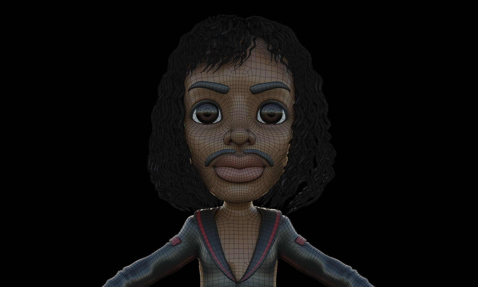 Guy Boy Man Rick James 3D model rigged | CGTrader