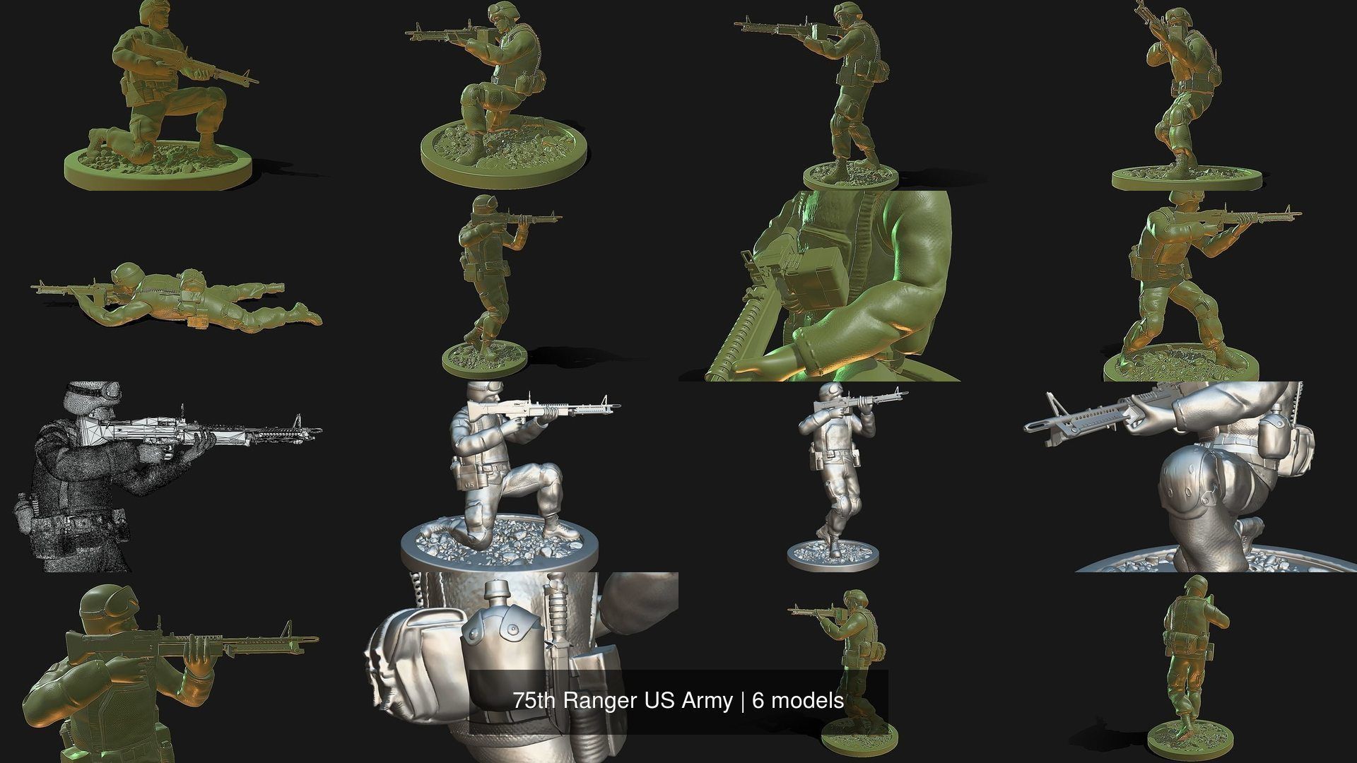 75th Ranger US Army 3D Model Collection | CGTrader