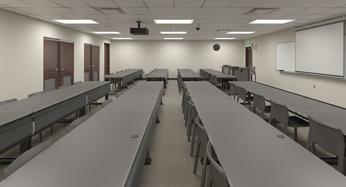 Small Classroom 003 3D model | CGTrader