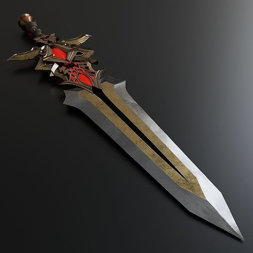 Fantasy combat short sword 3D model | CGTrader