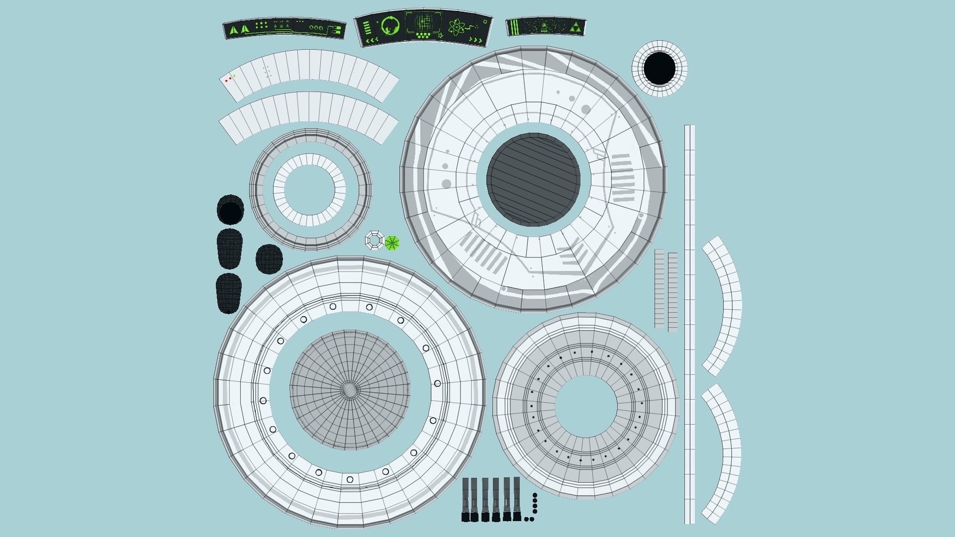 3D model Alien Spaceship UFO B02 Aluminum - Sci Fi Spacecraft Design VR ...