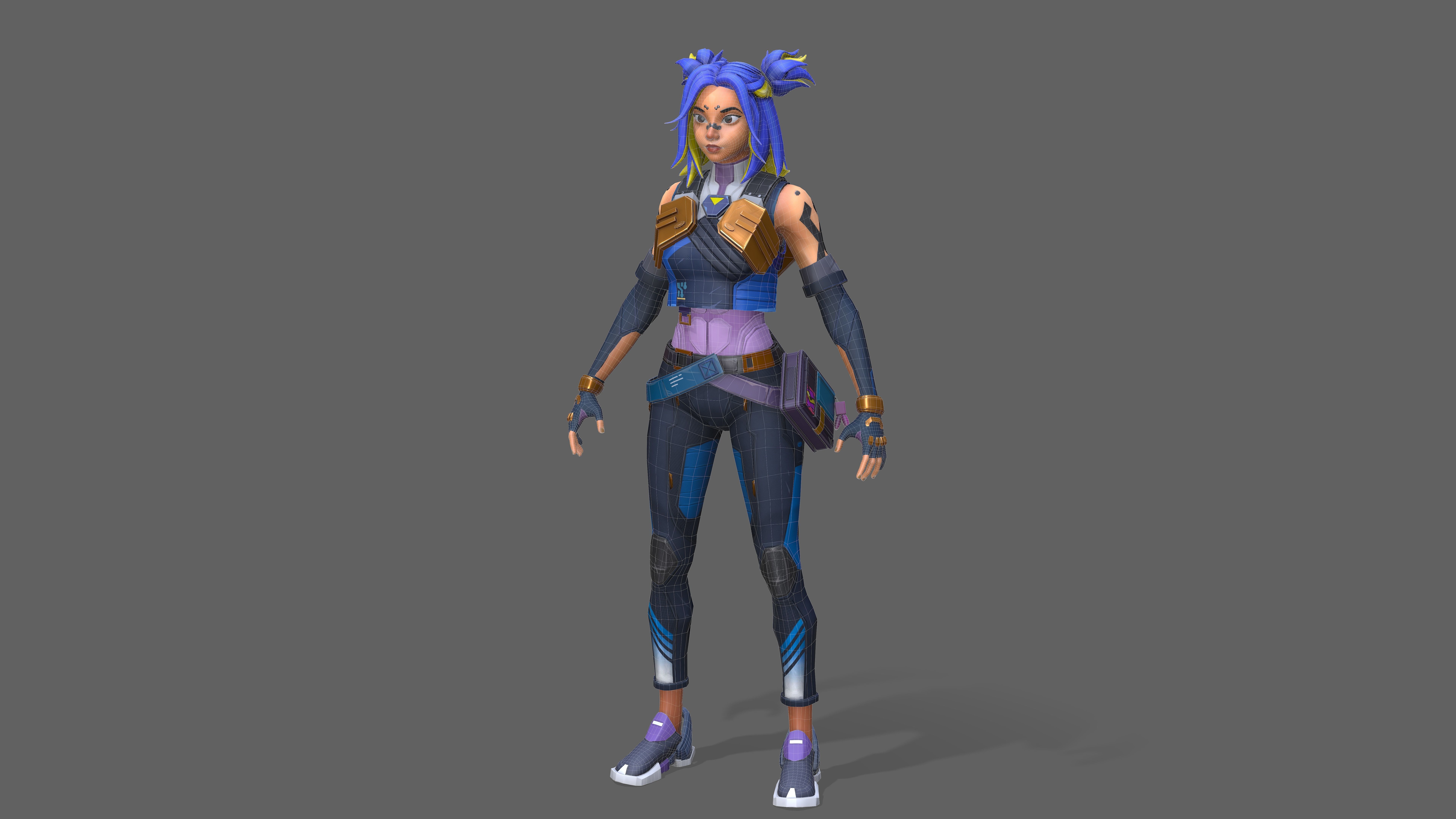 3D model Neon from Valorant in pose VR / AR / low-poly | CGTrader