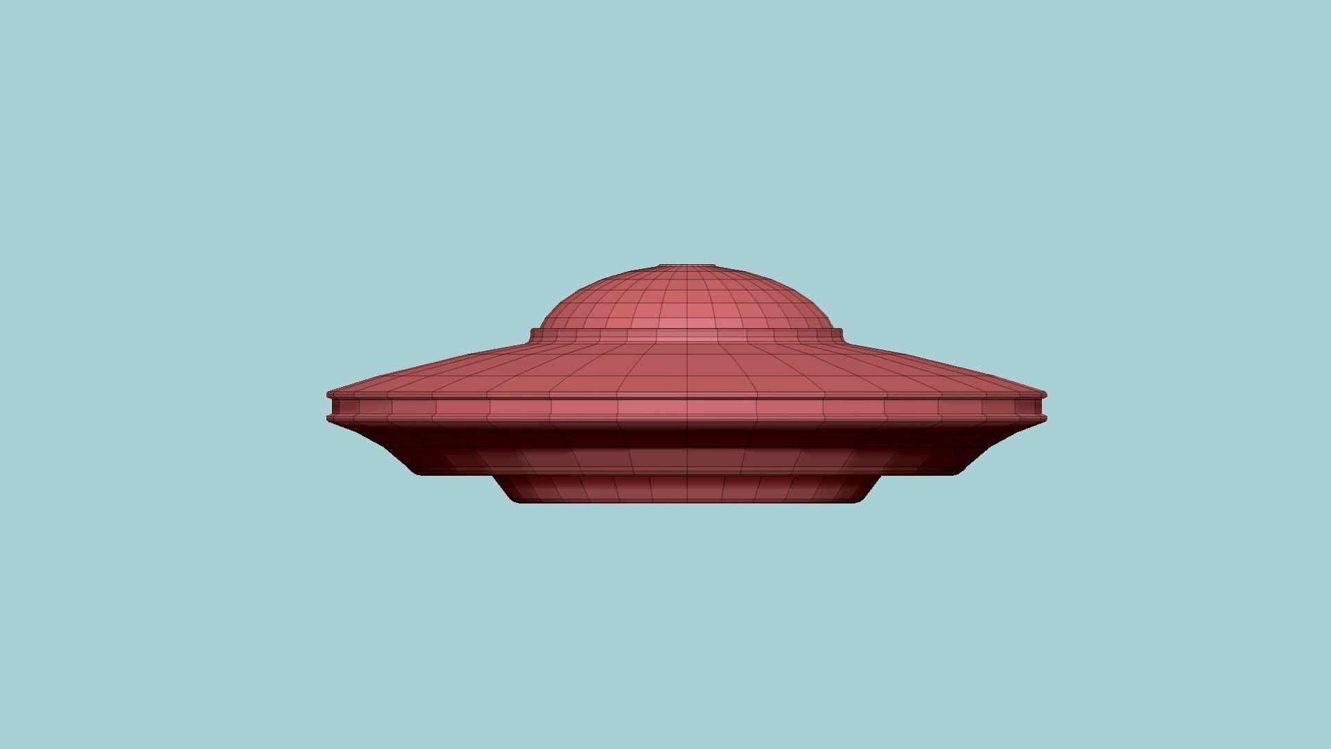 3D model Alien Spaceship UFO B04 Purple Blue - Sci Fi Spacecraft Design ...