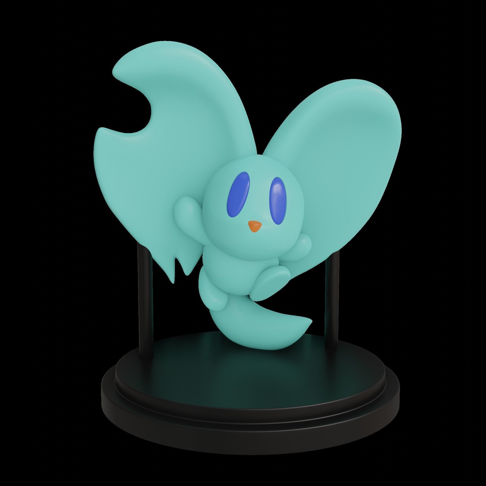 Kirby Elfilin Figurine Miniature Kirby and the Forgotten Land 3D model ...