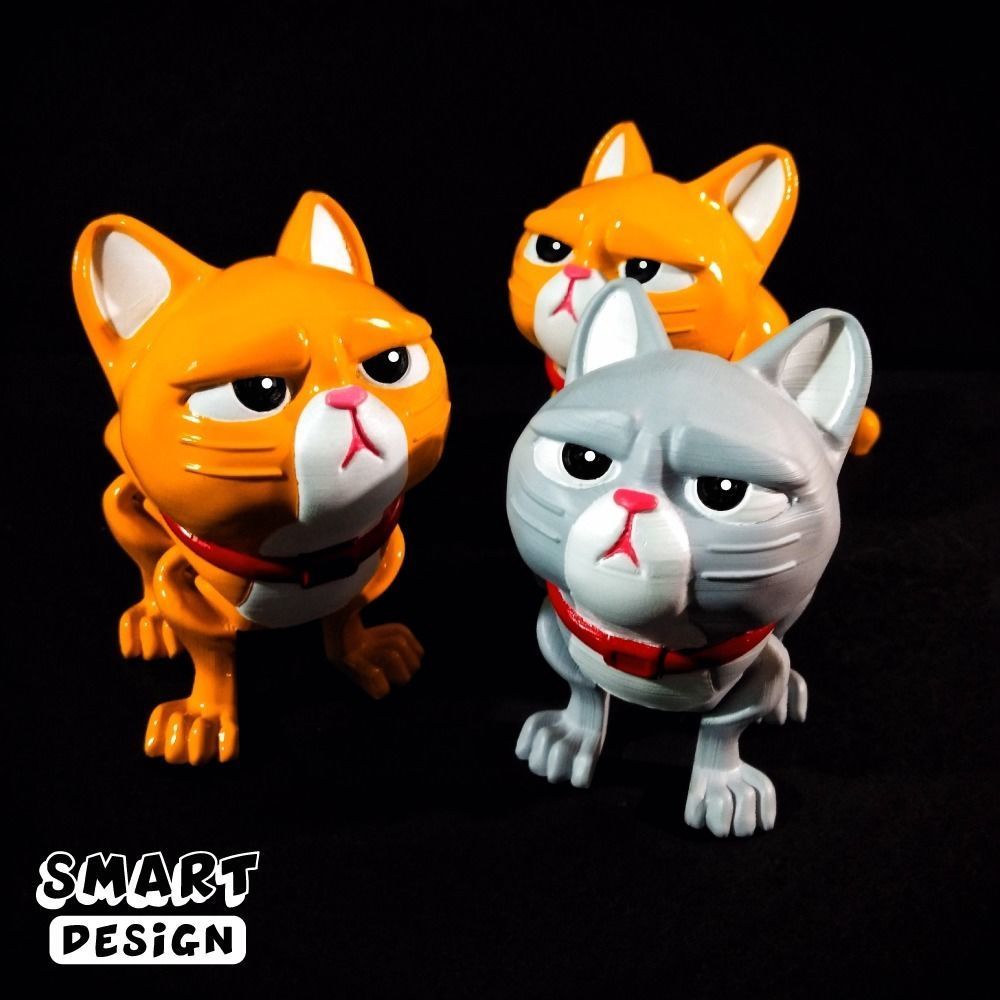 ANGRY CAT 3D model 3D printable | CGTrader
