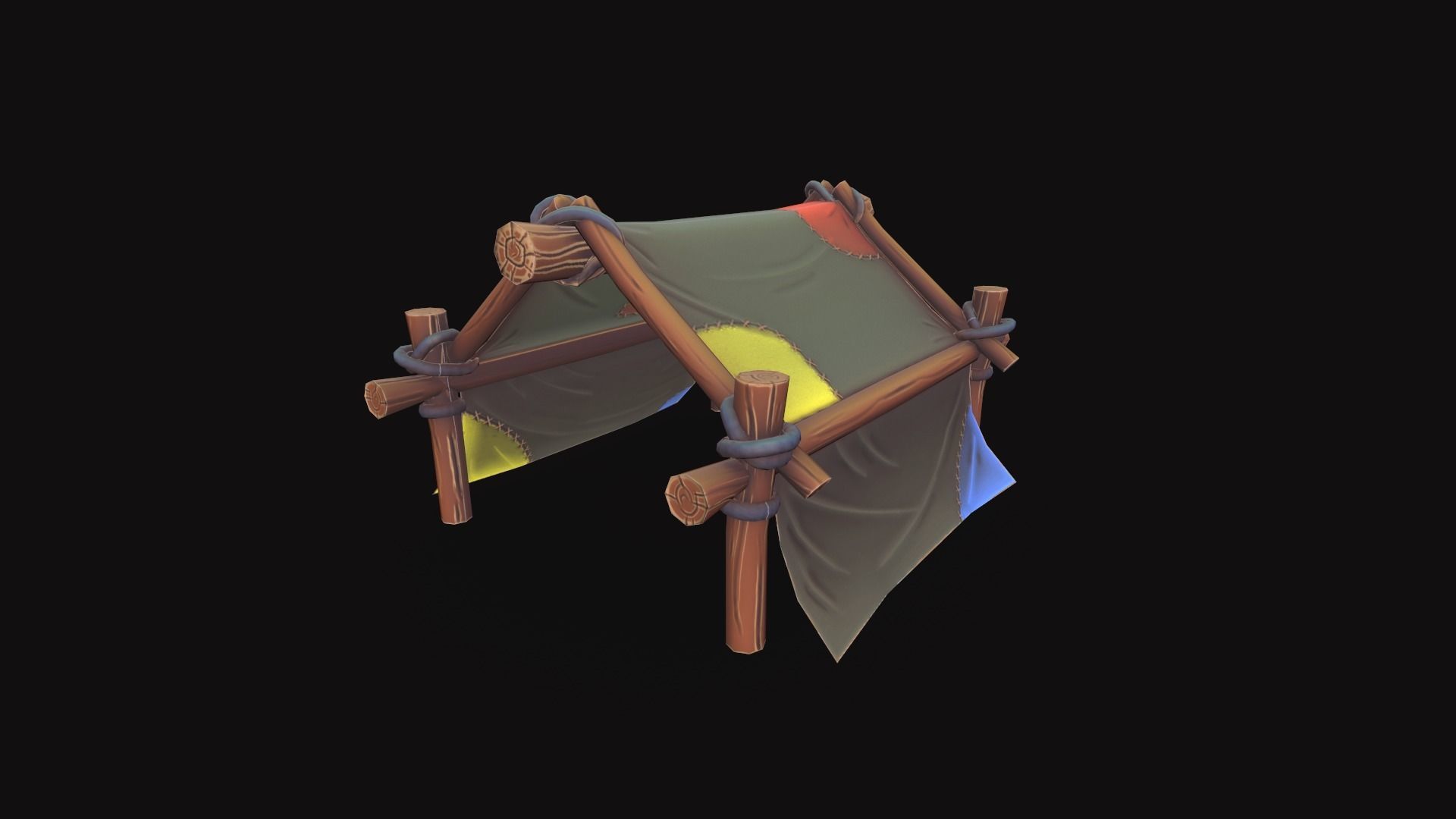 3D model Stylized Tent VR / AR / low-poly | CGTrader