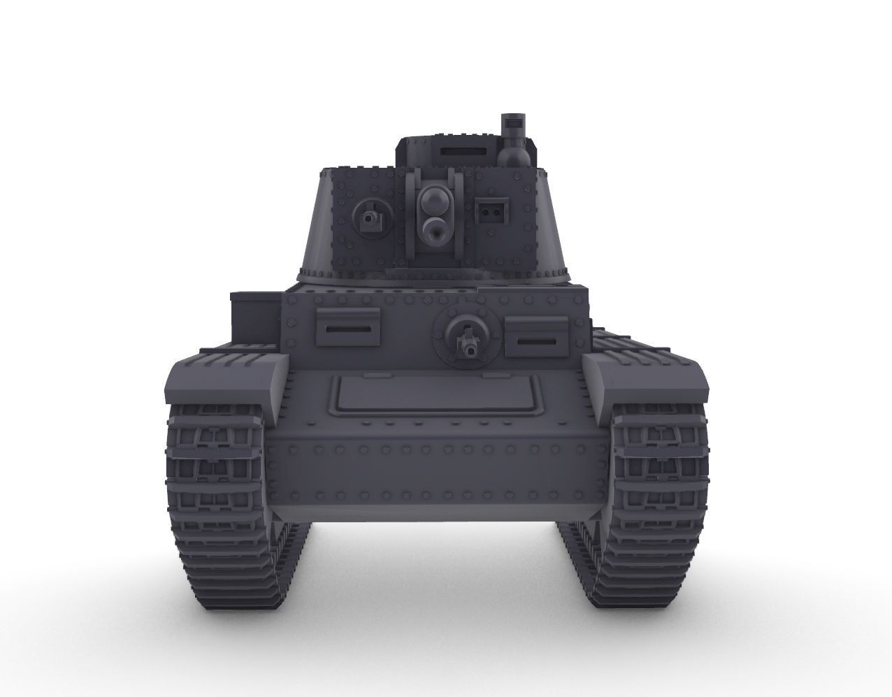 GERMAN PANZER 38t TANK EASY TO PRINT WW2 SCALE MODEL 3D model 3D ...