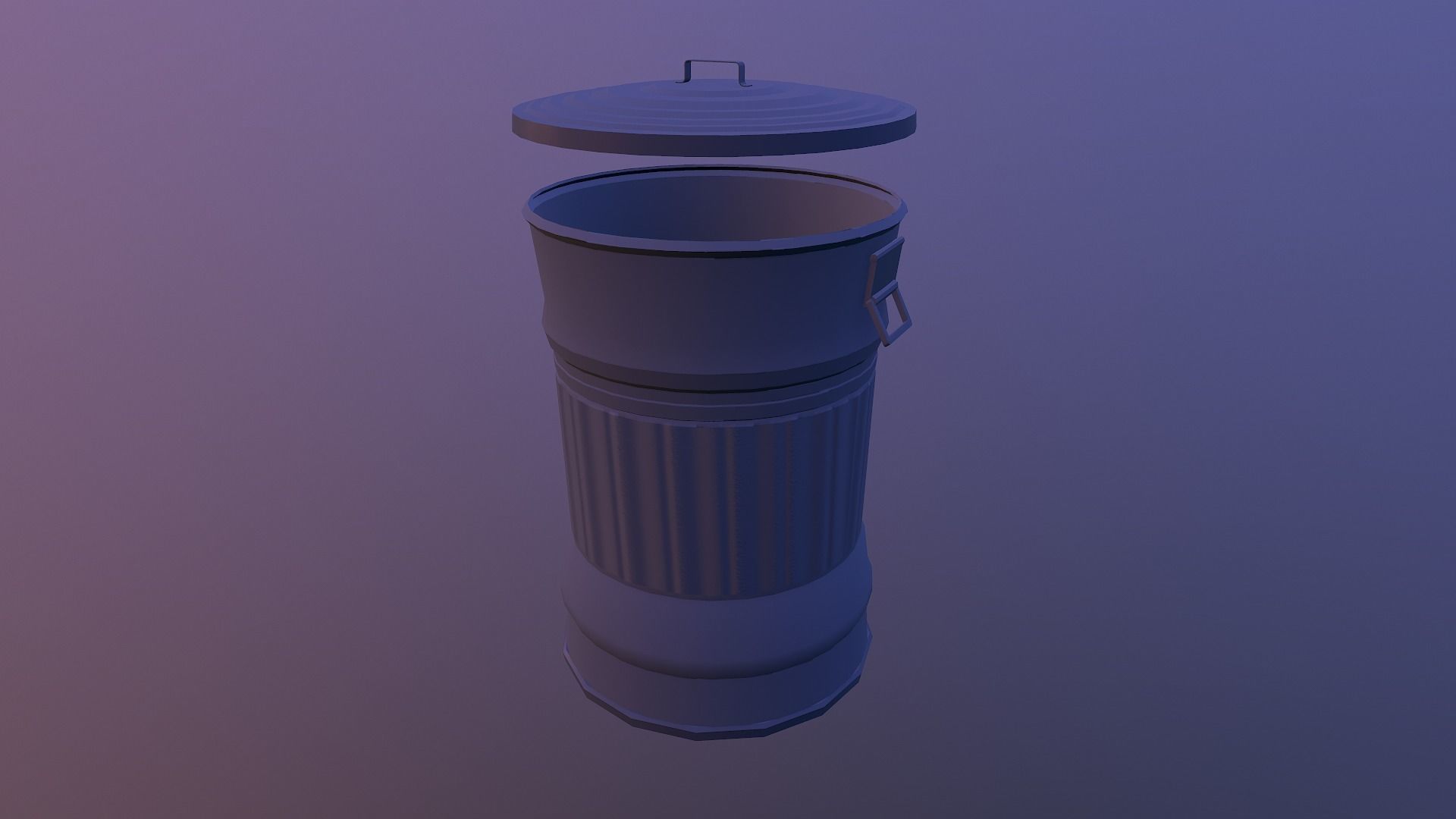 Cartoon Trash Can free VR / AR / low-poly 3D model | CGTrader