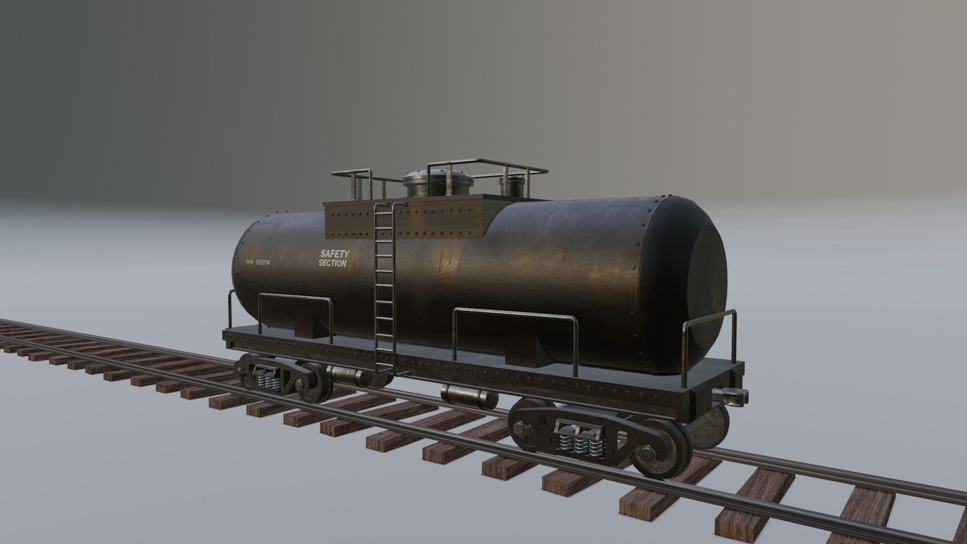 Steam Train 3D model animated rigged | CGTrader