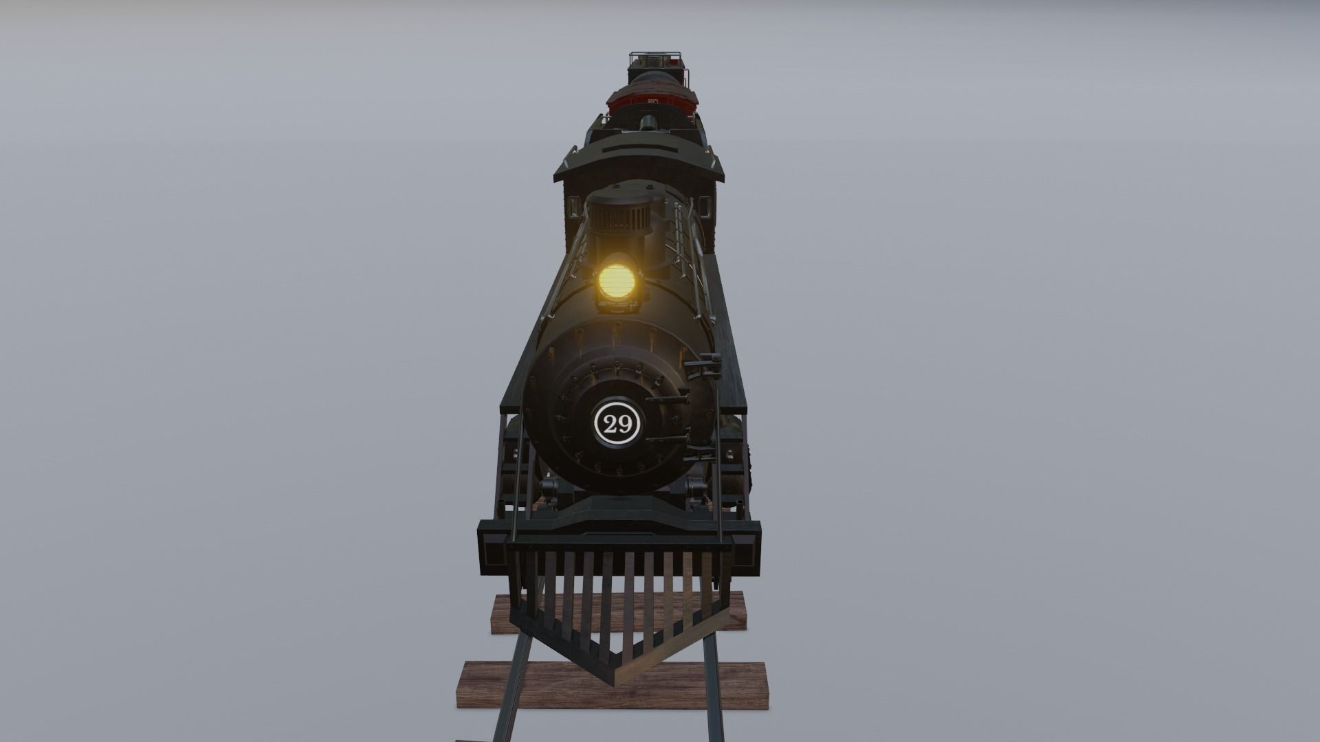 Steam Train 3D model animated rigged | CGTrader
