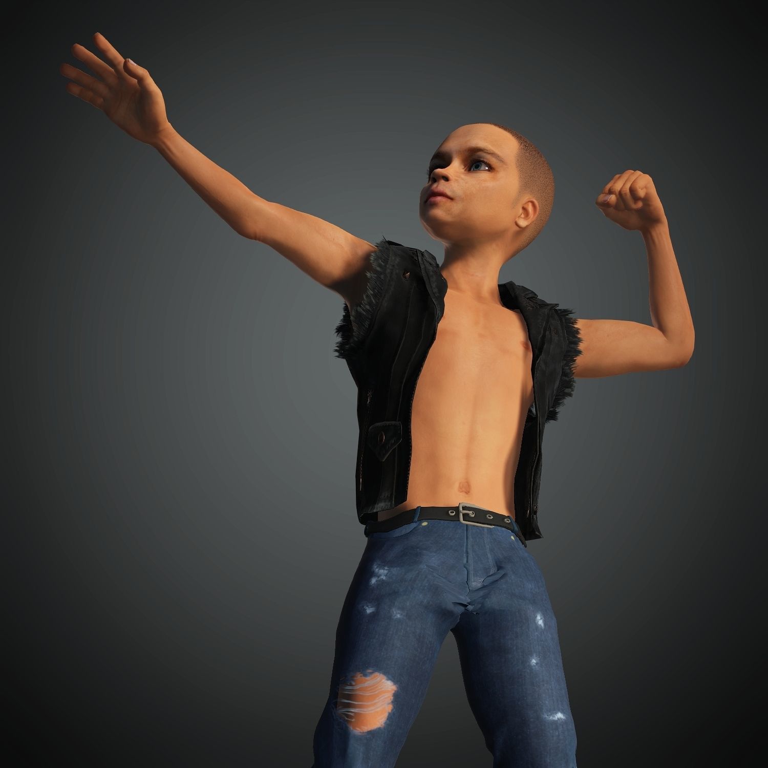 Tyler Durden Fight Club Cartoon Character Blender Iclone Maya 3D model ...