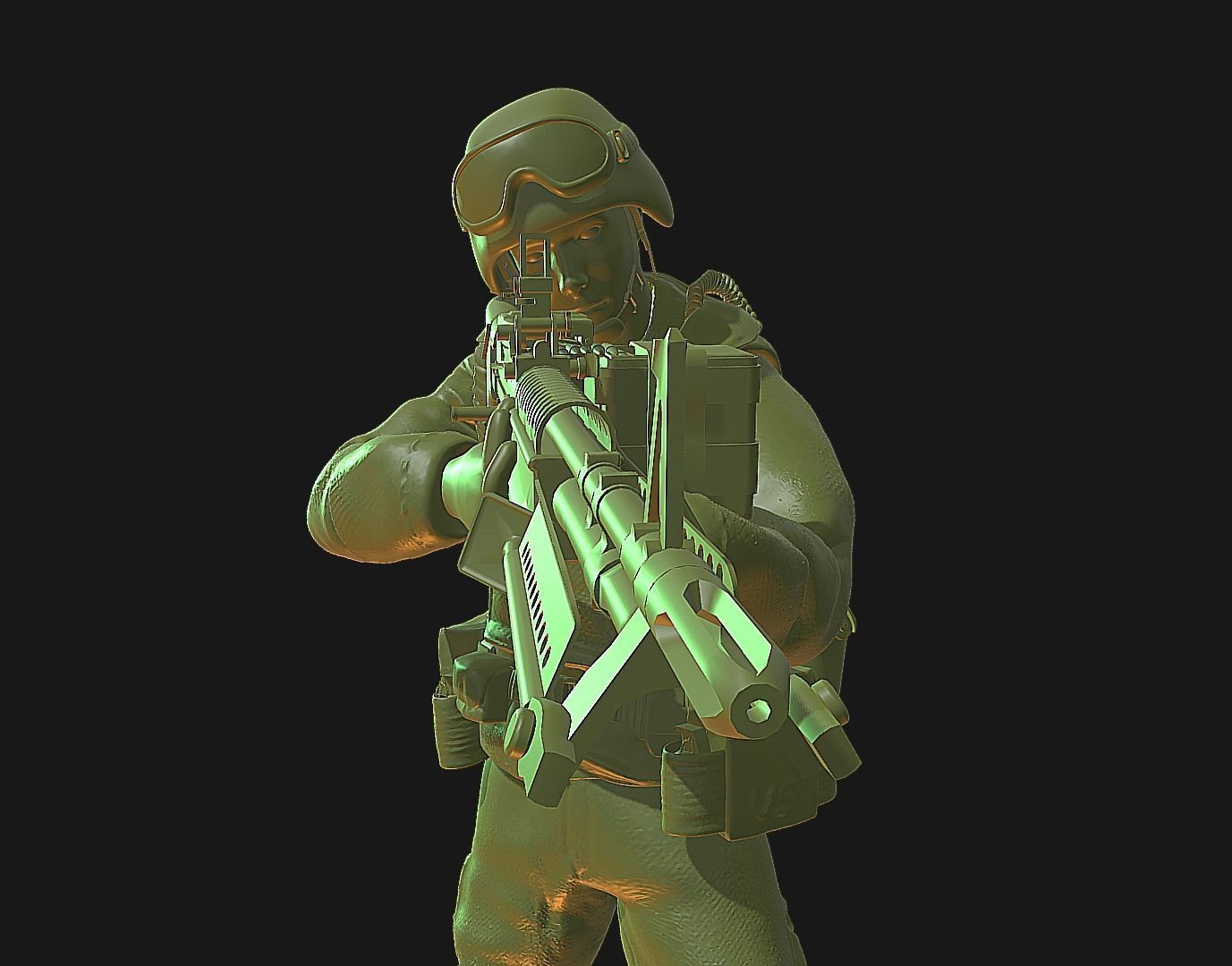 75th Ranger Firing Rifle - US Army 3D model 3D printable | CGTrader