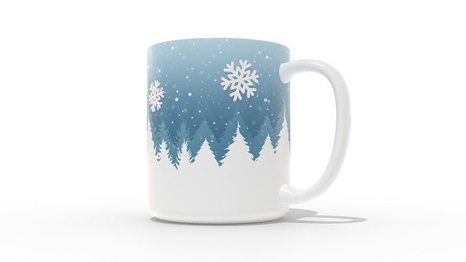 Winter Mug free 3D model | CGTrader