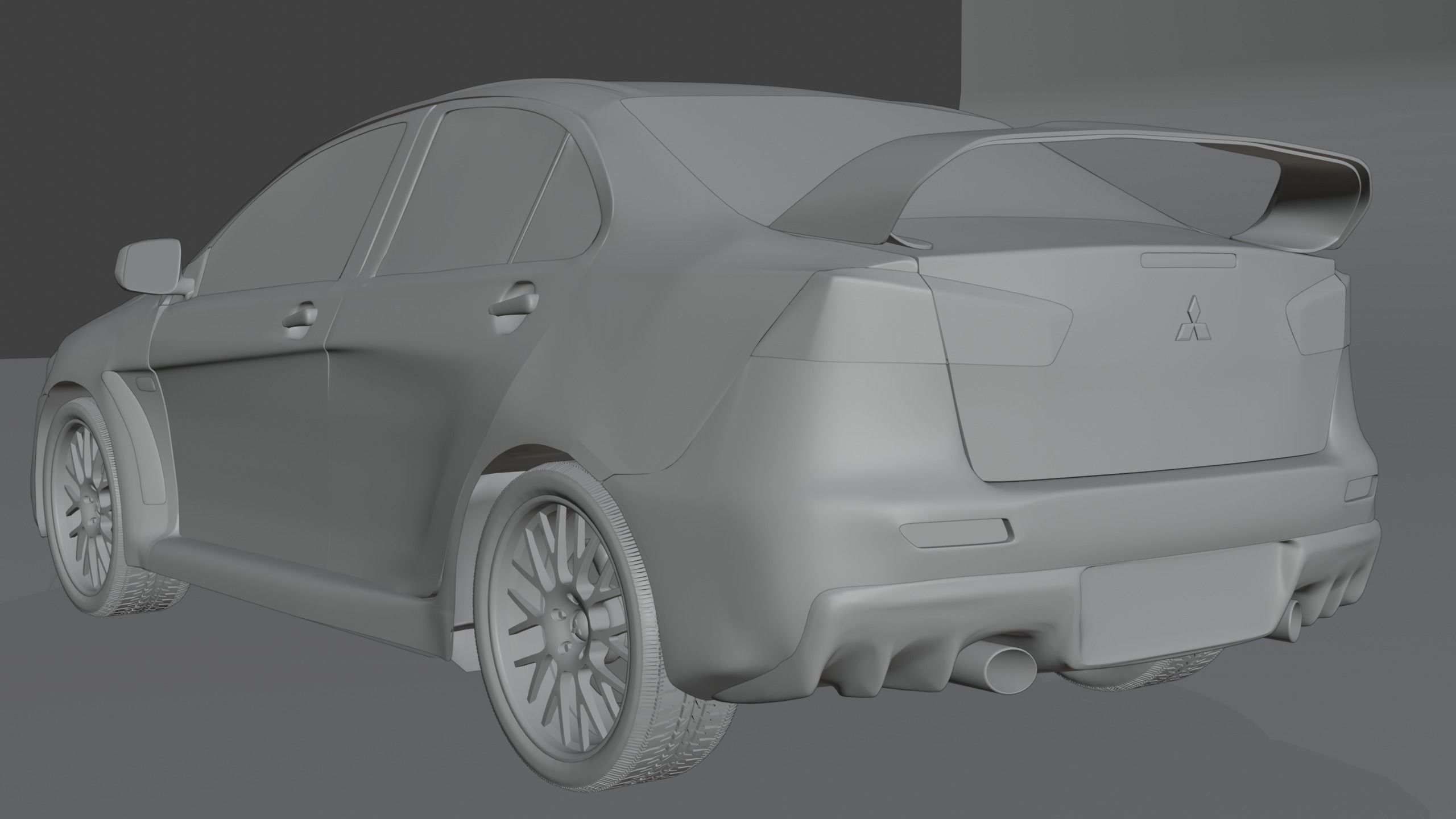 Mitsubishi Lancer Evo X 3D model | CGTrader