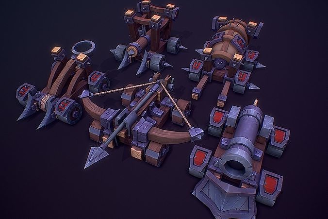 3D model Stylized War Machines VR / AR / low-poly | CGTrader