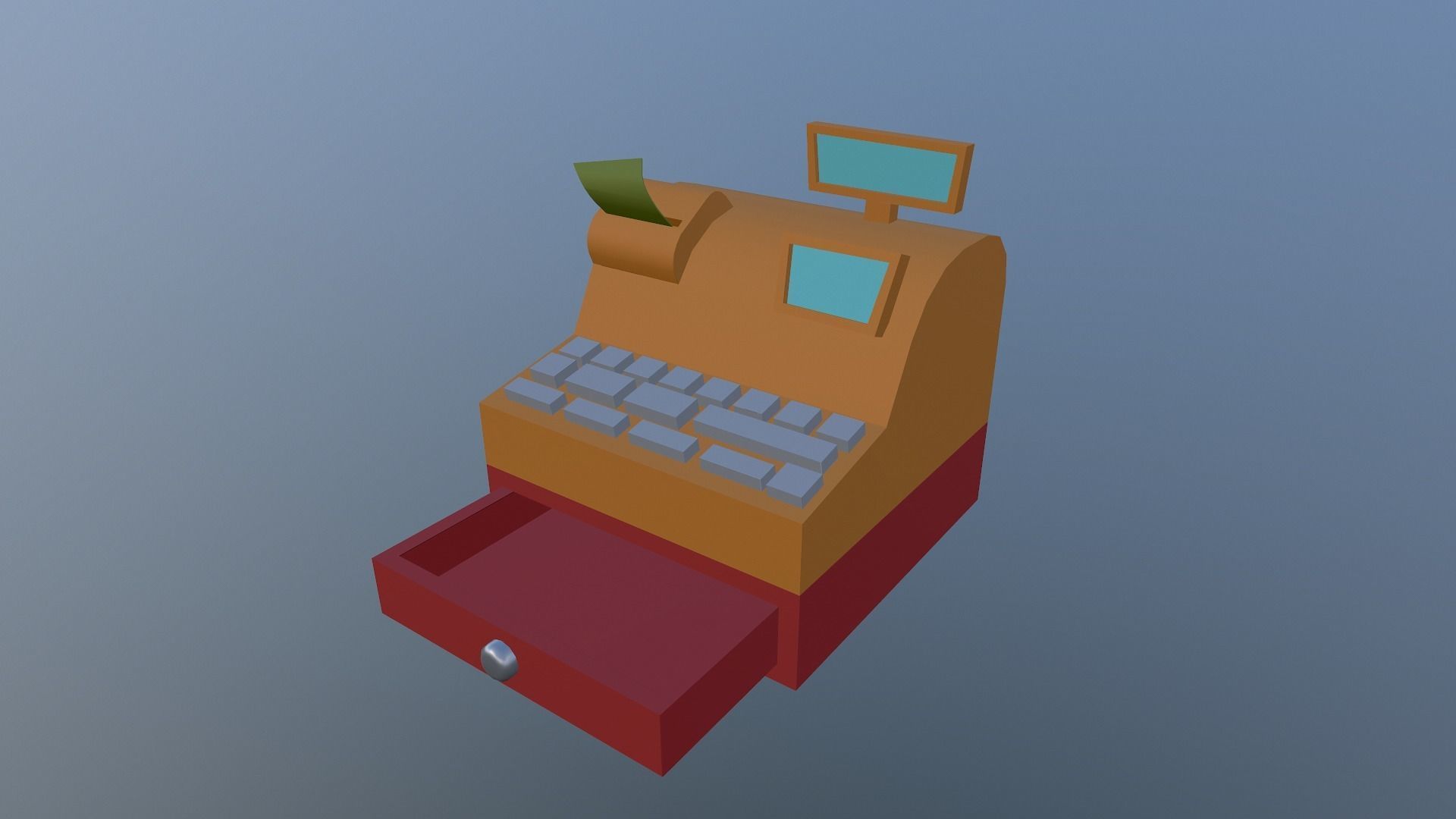 3D model Cartoon Cash Register VR / AR / low-poly | CGTrader