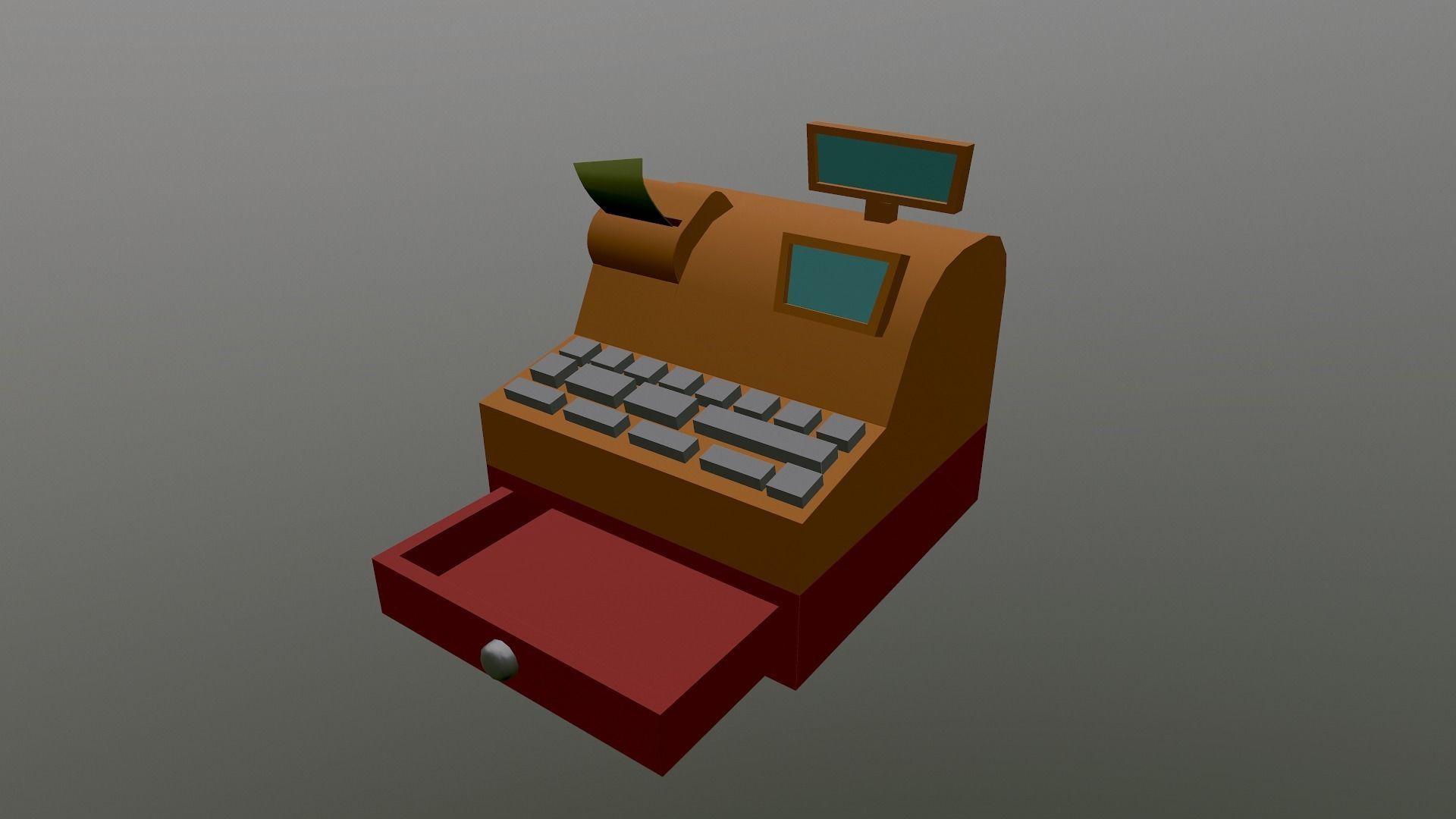 3D model Cartoon Cash Register VR / AR / low-poly | CGTrader