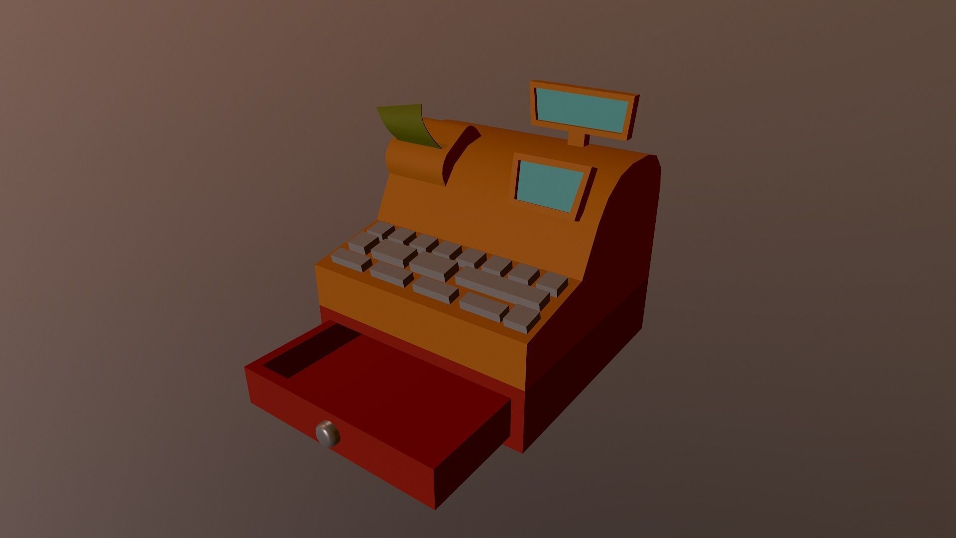 3D model Cartoon Cash Register VR / AR / low-poly | CGTrader