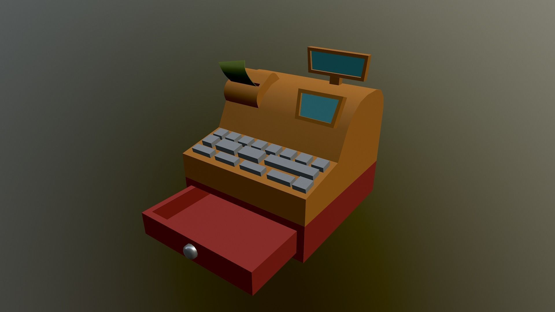 3D model Cartoon Cash Register VR / AR / low-poly | CGTrader