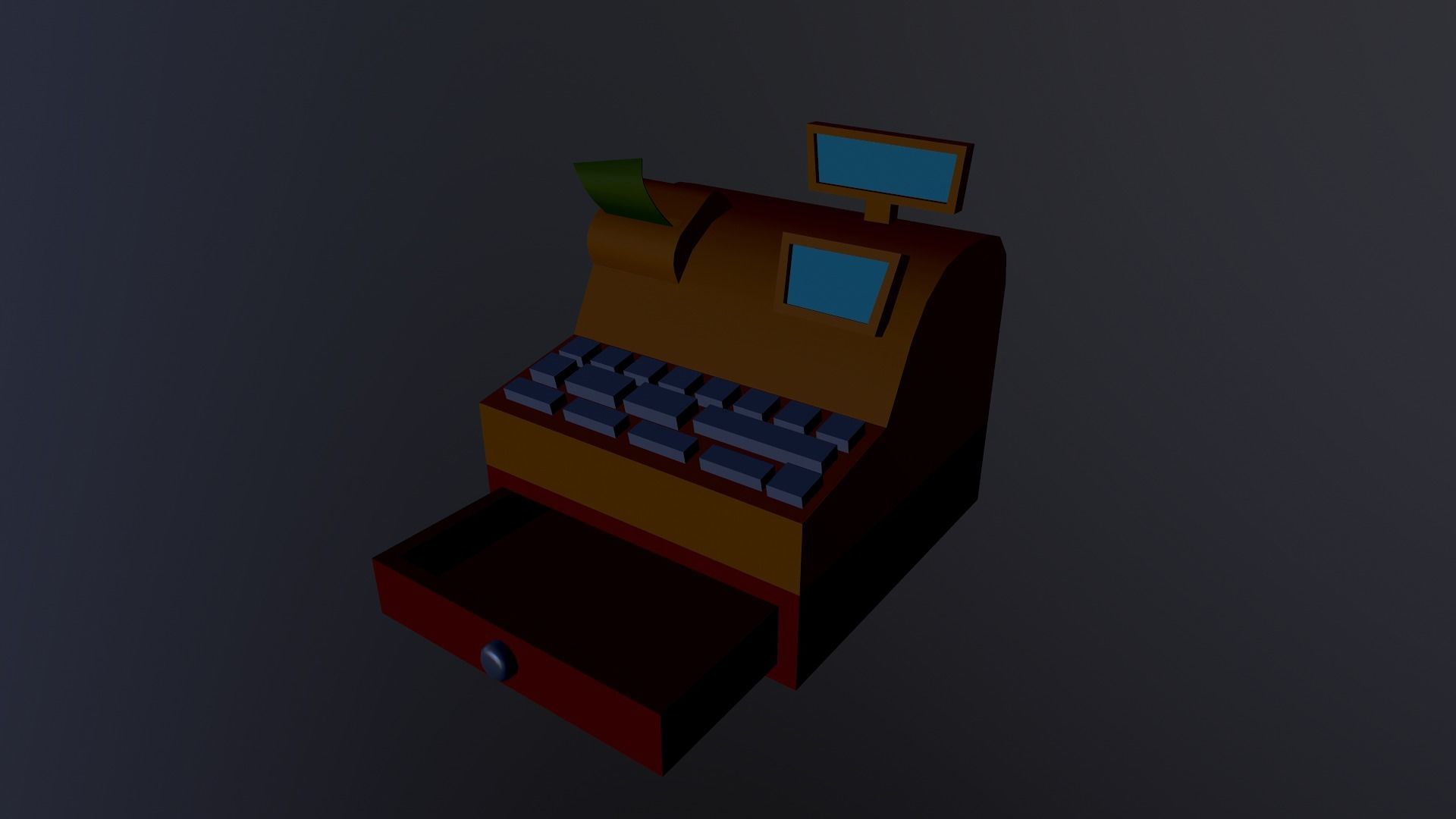 3D model Cartoon Cash Register VR / AR / low-poly | CGTrader