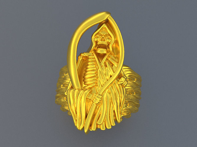 Holy Death Ring 3D model 3D printable | CGTrader