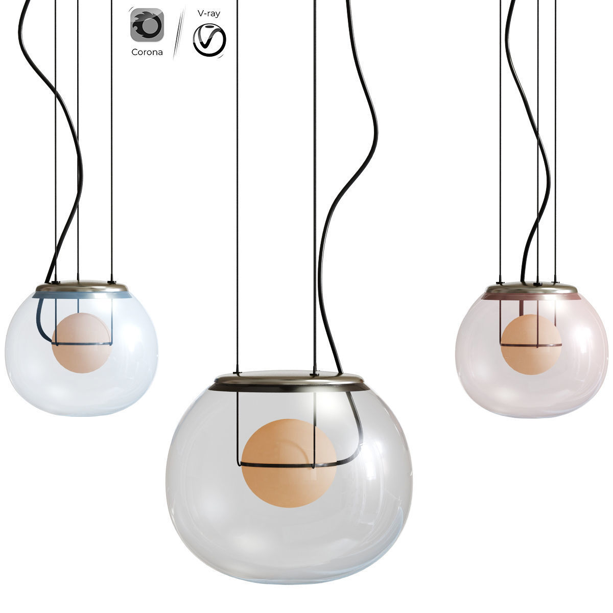Brokis Big One Blown Glass Pendant Lamp 3D model | CGTrader