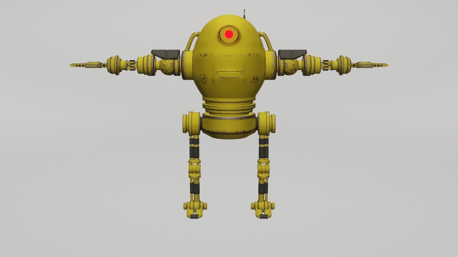 Robot with arms and legs 3D model animated rigged | CGTrader