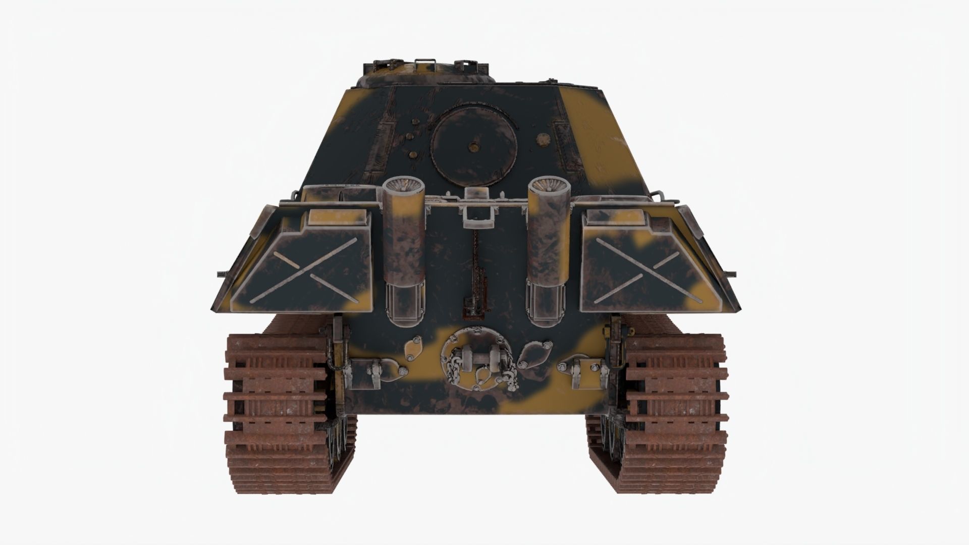 3D model 4K Realistic Panzer Tiger Tank in Arnold Material VR / AR ...