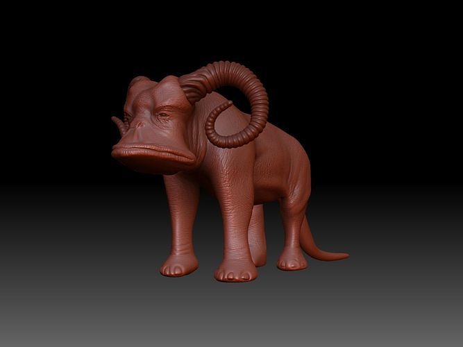 Bantha Naked 3D model 3D printable | CGTrader