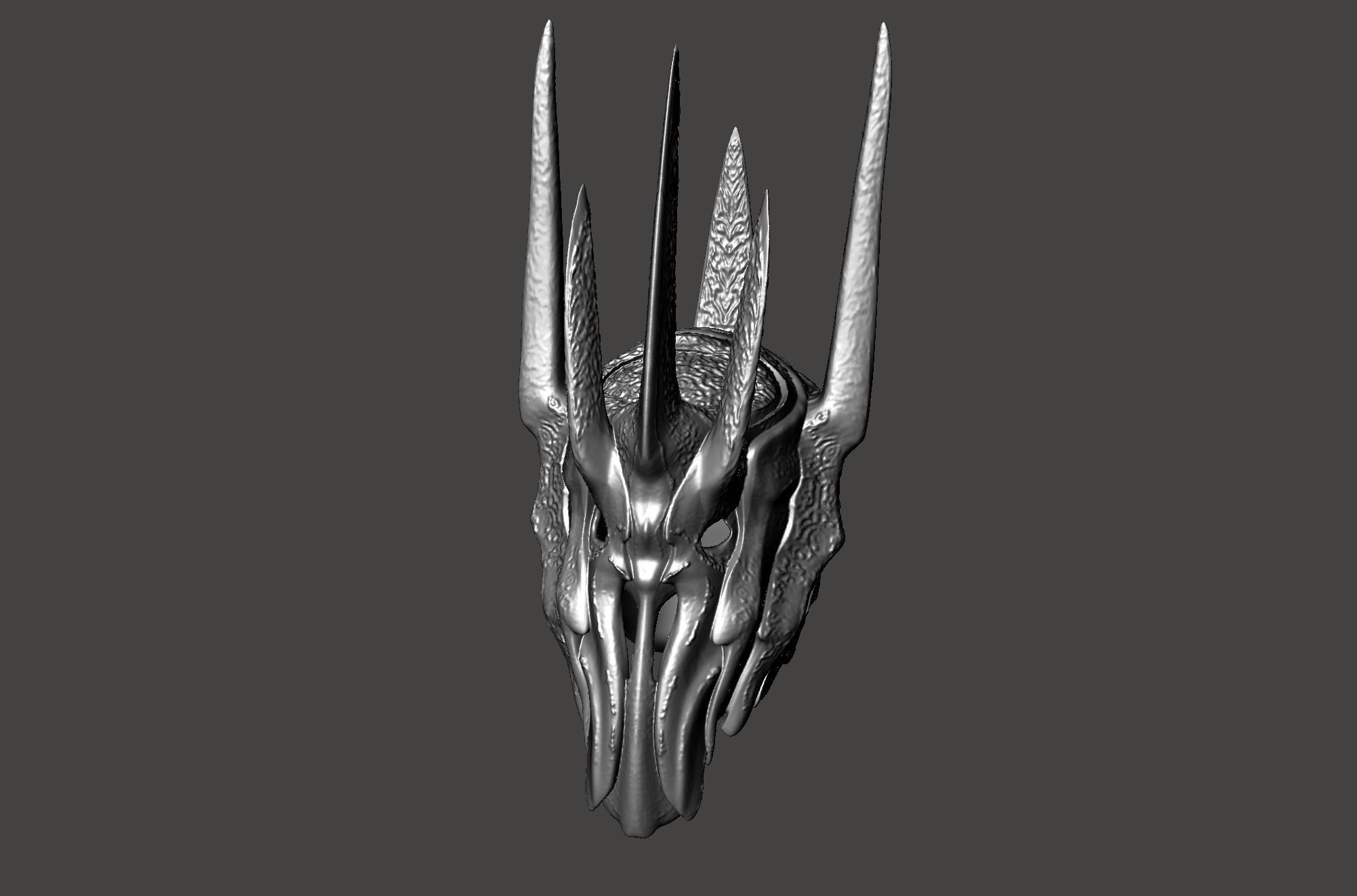 Sauron Cosplay Helmet - wearable full scale - Lord of the Rings 3D ...