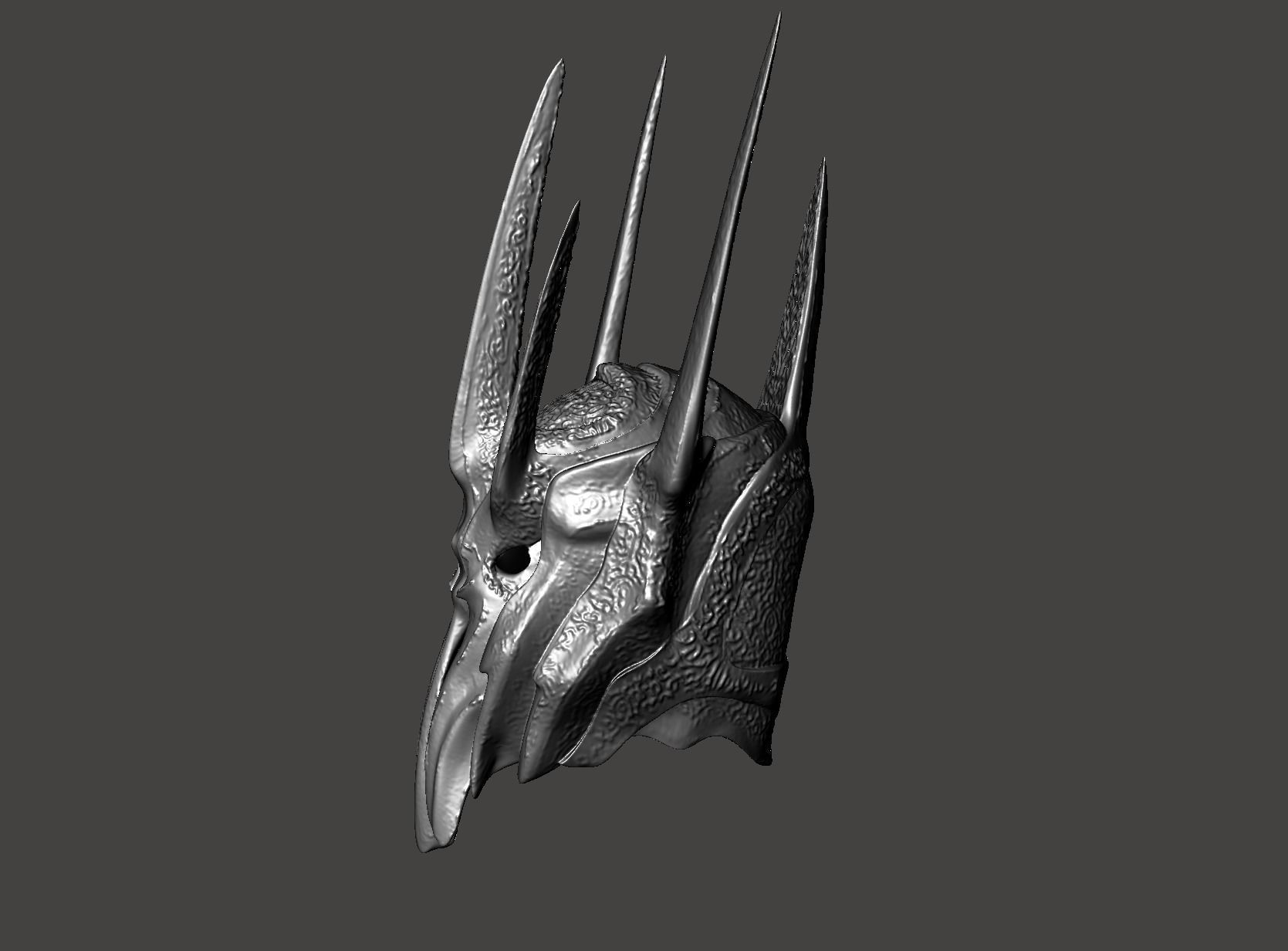 Sauron Cosplay Helmet - wearable full scale - Lord of the Rings 3D ...