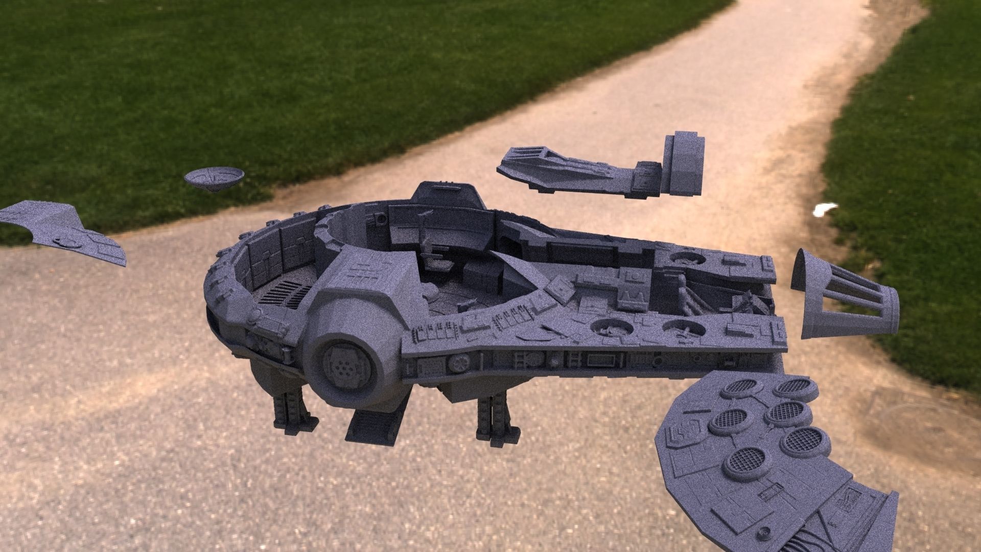 Mini Falcon 3D model 3D printable | CGTrader