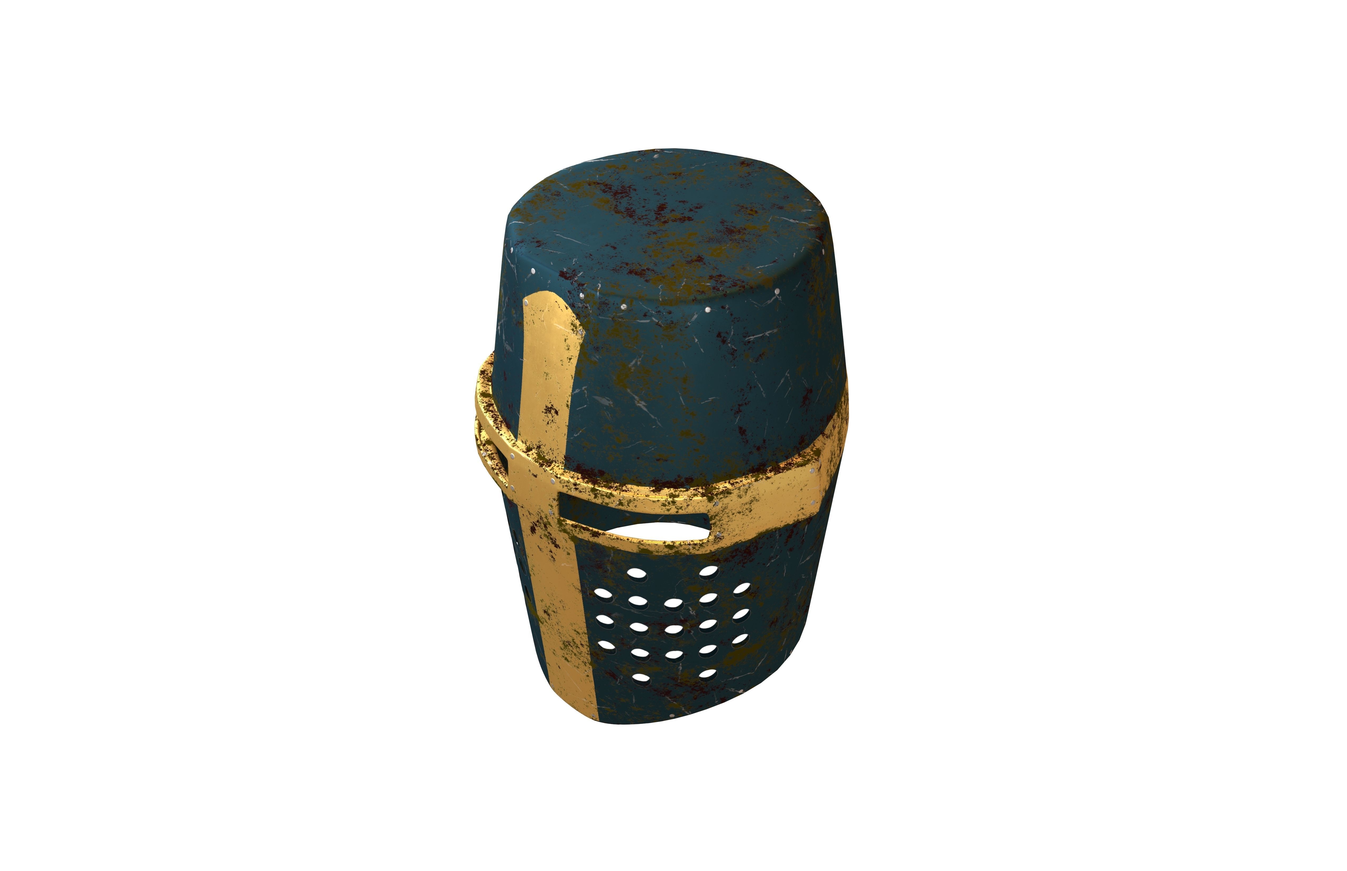 3D model Crusader Helmet V1 015 VR / AR / low-poly | CGTrader