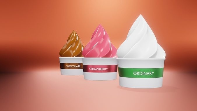 Ice Cream 3D model animated | CGTrader