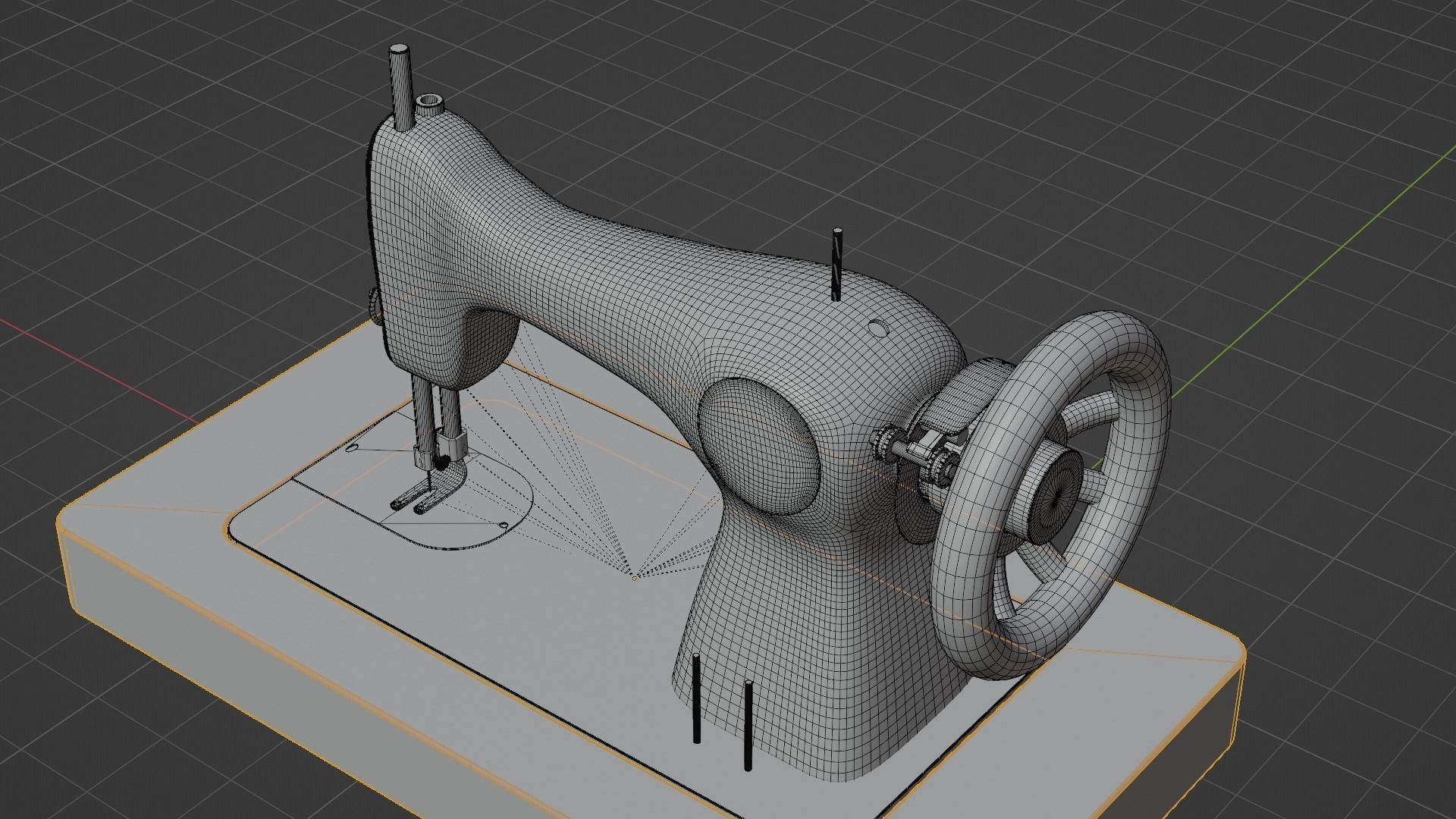 Singer Old Sewing Machine 3D model and PBR Texture 3D model | CGTrader