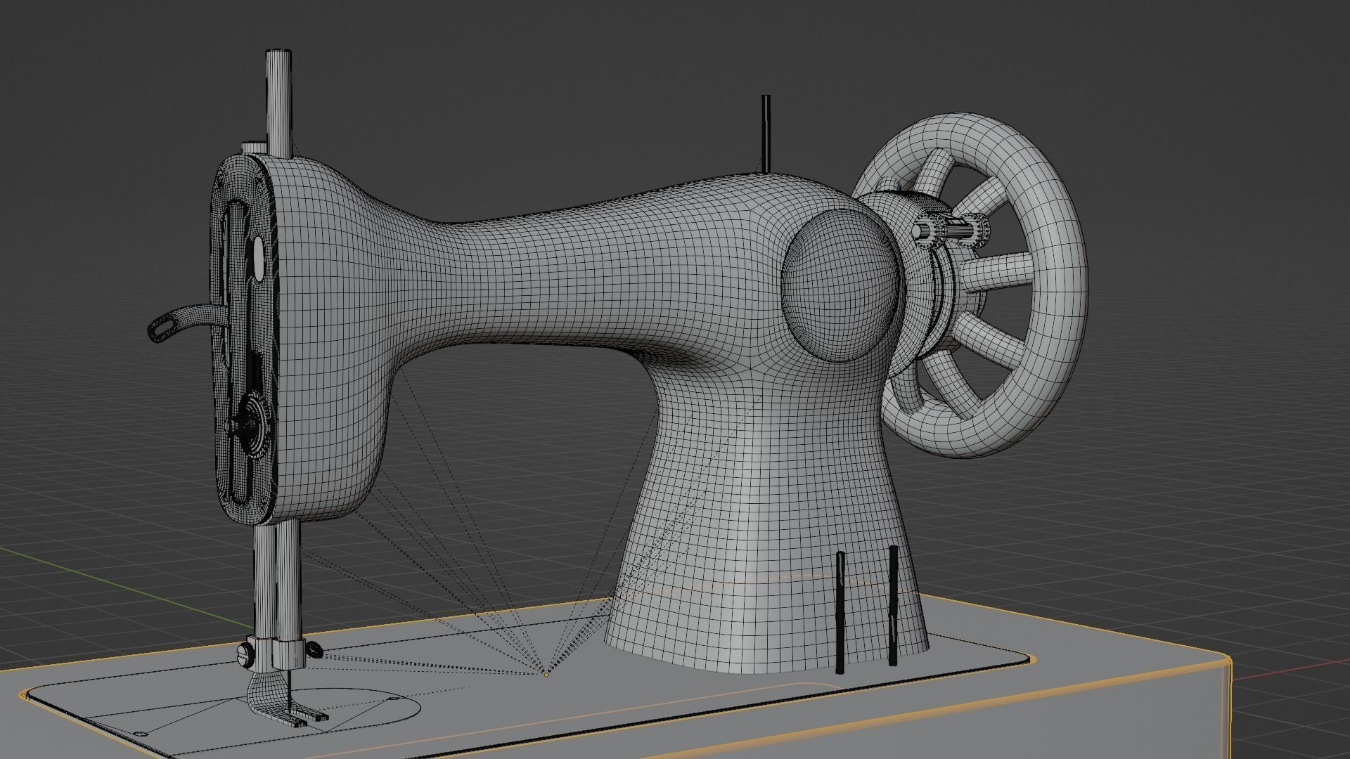 Singer Old Sewing Machine 3D model and PBR Texture 3D model | CGTrader