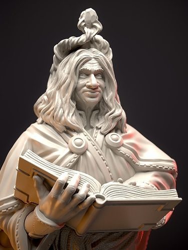Mages - librarian 3D model 3D printable | CGTrader
