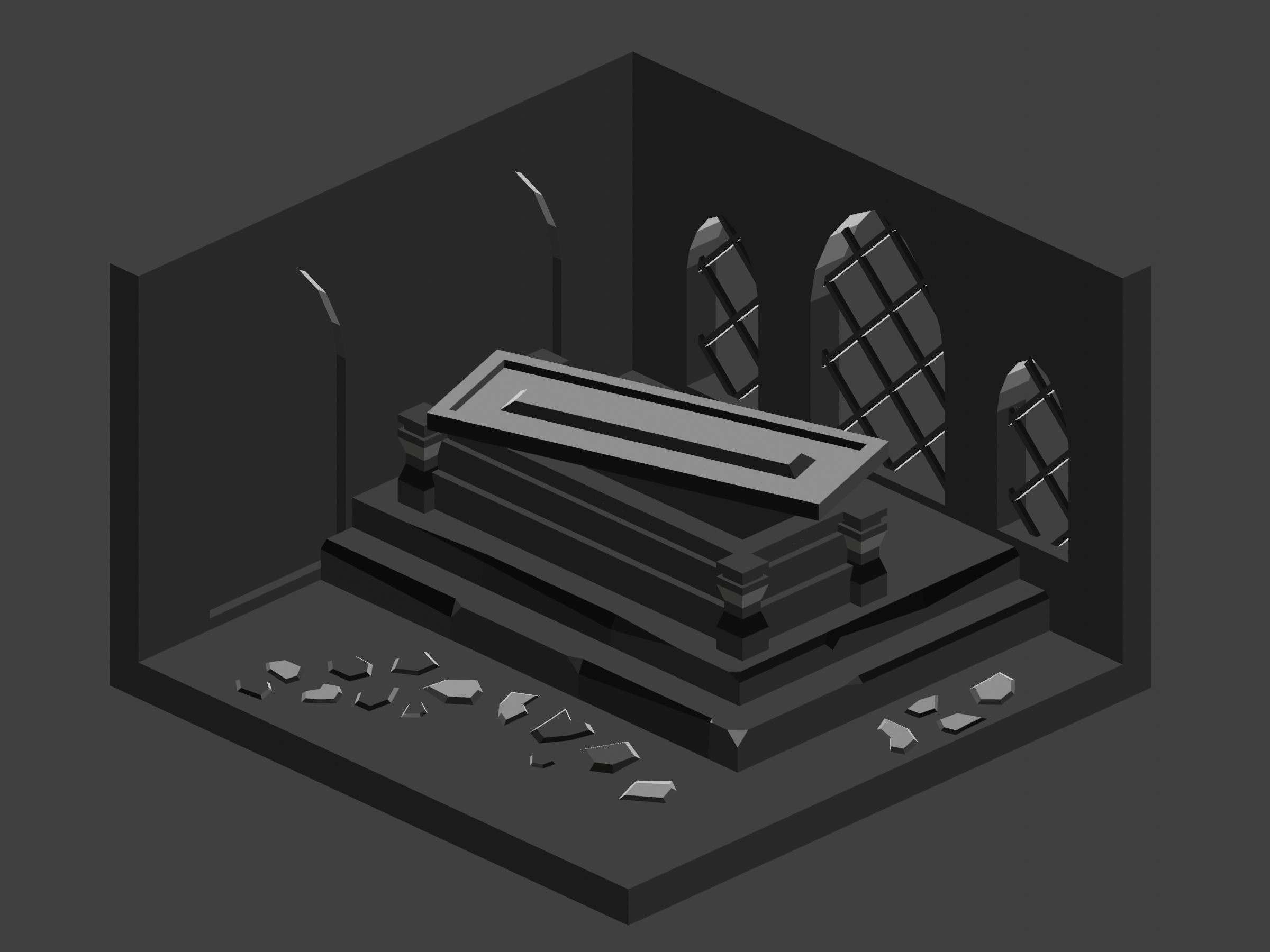 3D model Crypt Witcher low poly VR / AR / low-poly | CGTrader