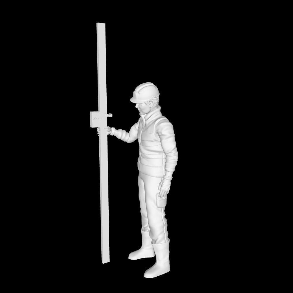 CONSTRUCTION WORKER 3D model 3D printable | CGTrader