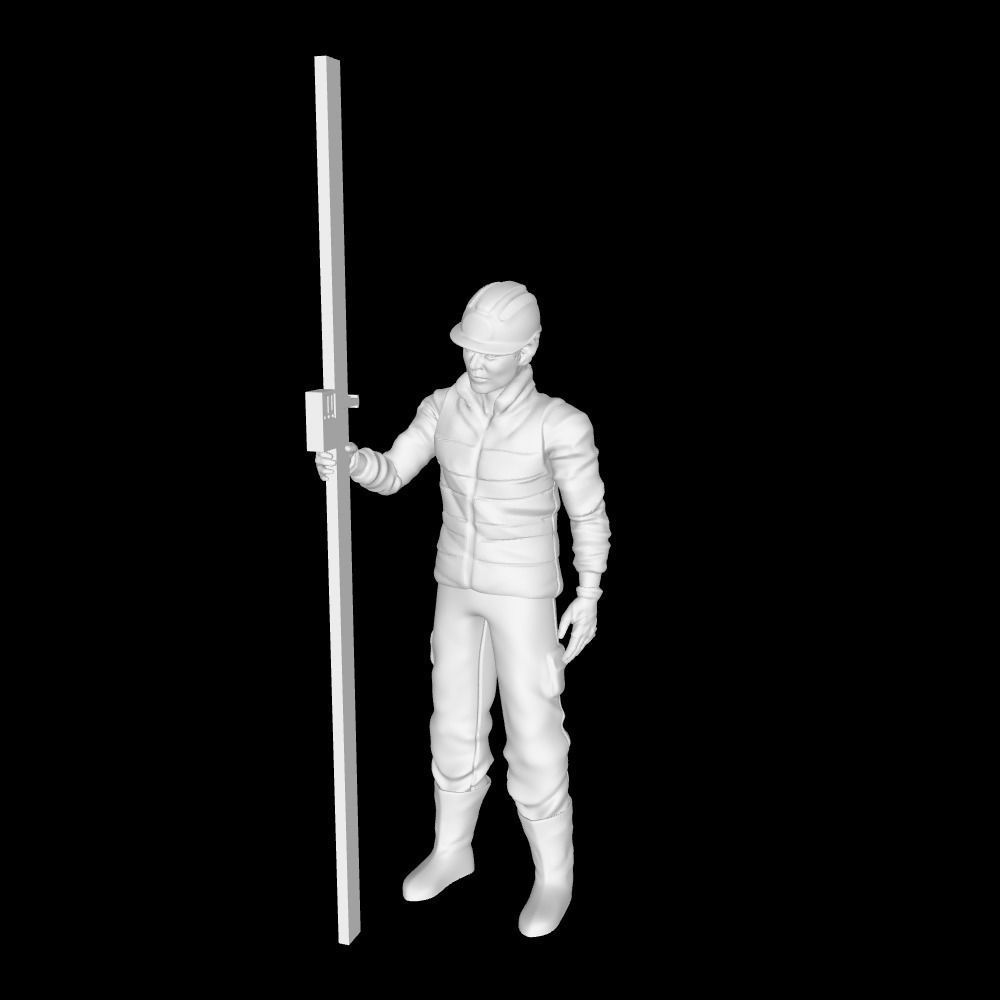 CONSTRUCTION WORKER 3D model 3D printable | CGTrader