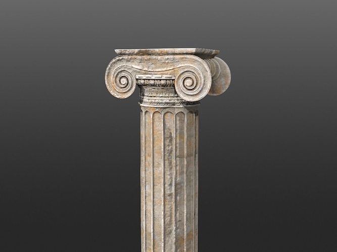 Ionic column 3D model | CGTrader