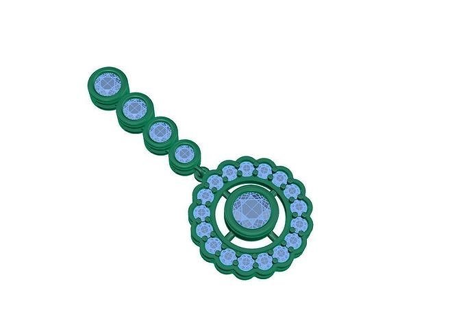 Earrings cad file 3D model 3D printable | CGTrader